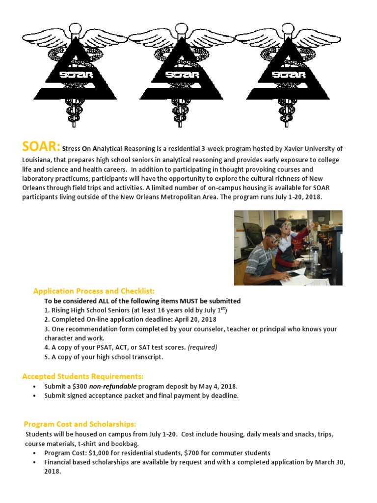 SOAR 2018 Flyer | PDF | Students | Further Education