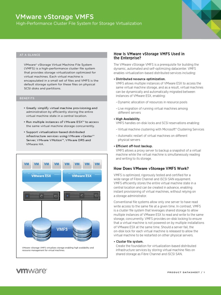 VMware Vstorage VMFS DS en | PDF | V Mware | File System