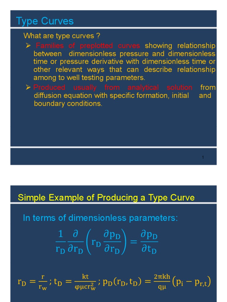 Lecture Note For Type Curve-Part-1 PDF | PDF | Logarithm | Pressure
