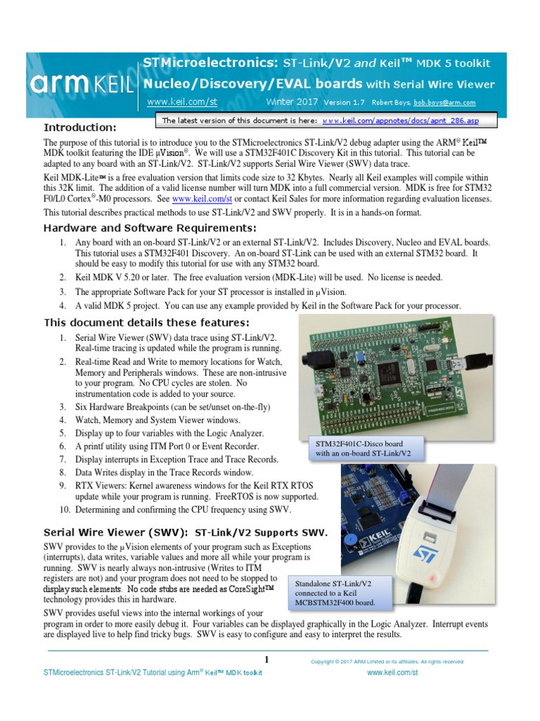 Stmicroelectronics: ™ Nucleo/Discovery/Eval Boards: St-Link/V2 and ...