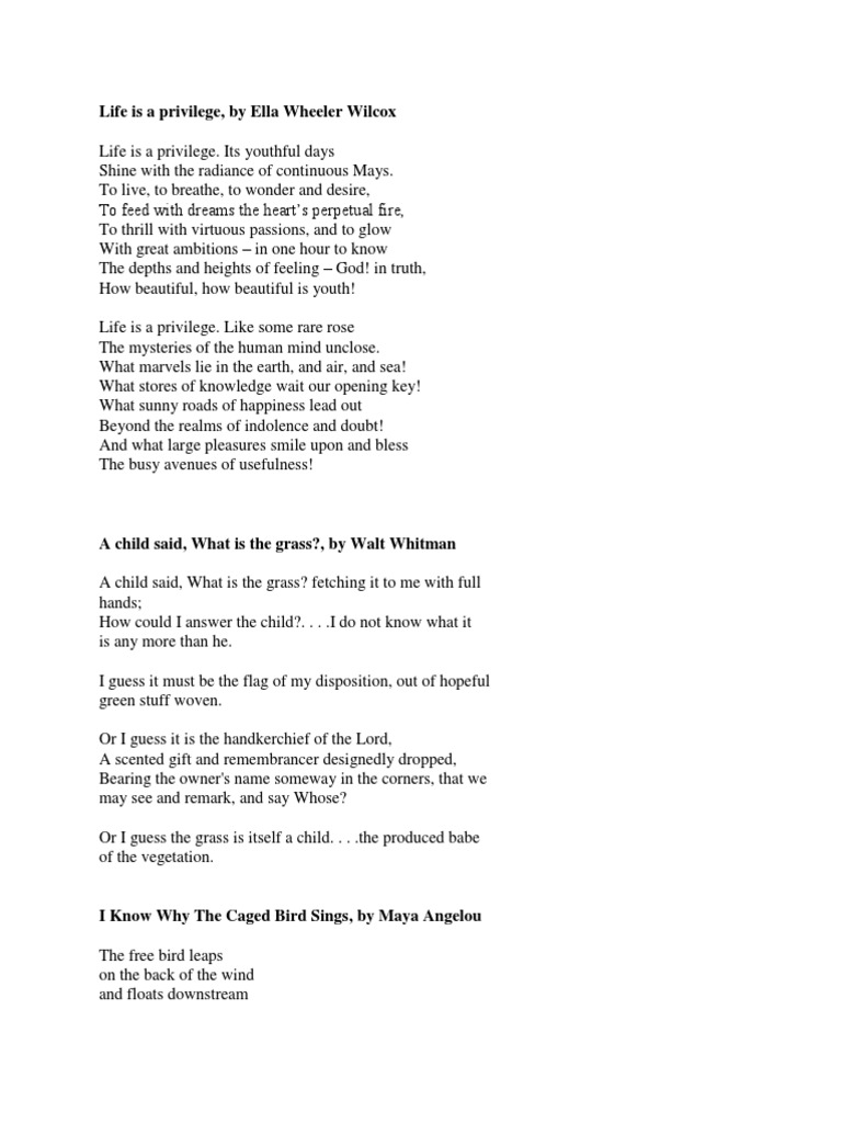 Life Is A Privilege, by Ella Wheeler Wilcox | PDF