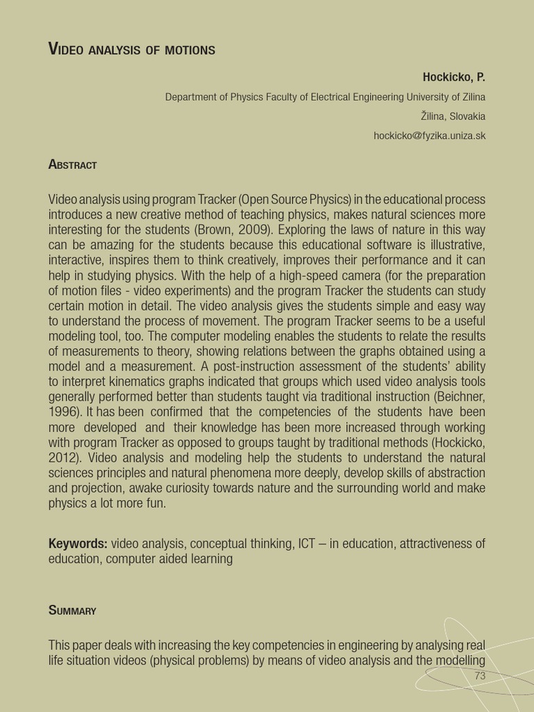 Jurnal English Tracker | PDF | Acceleration | Physics