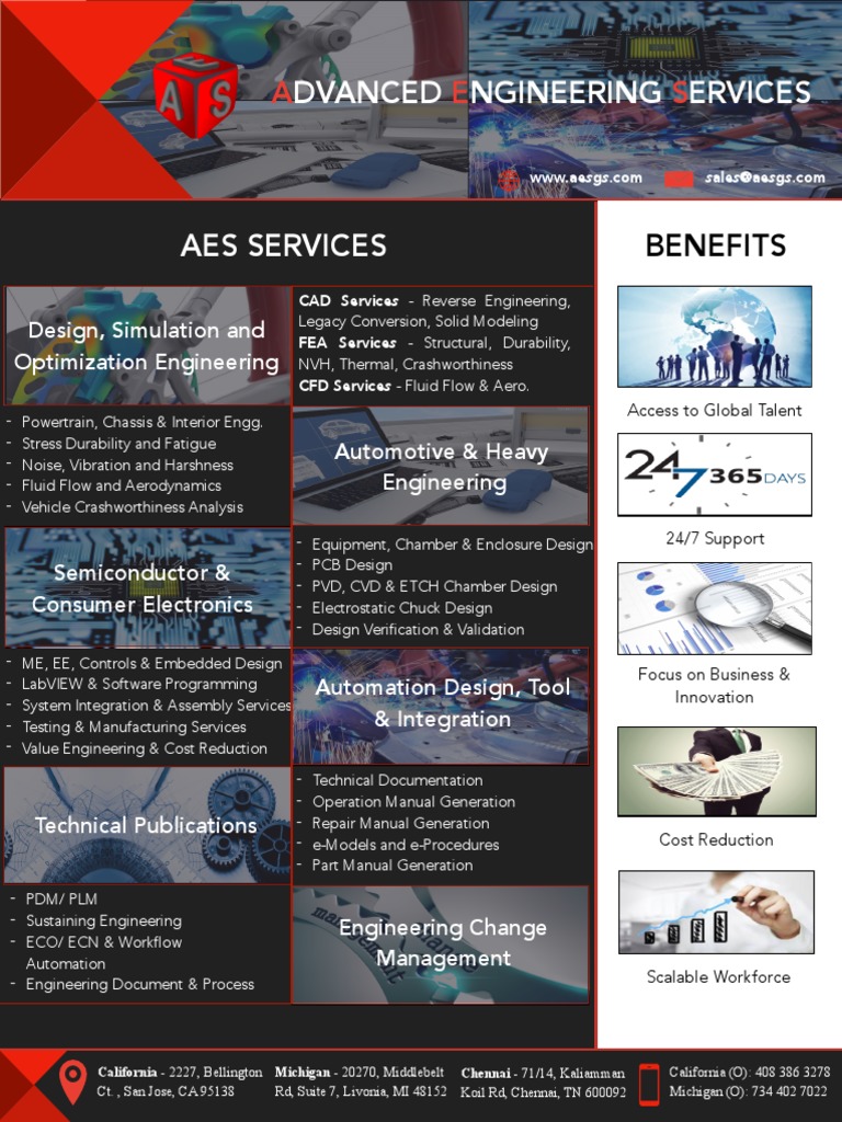 AES 1 Page Flyer | Download Free PDF | Product Lifecycle | Engineering