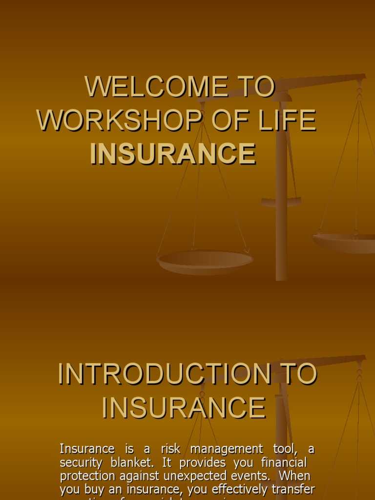 Introduction To Insurance | PDF | Life Insurance | Insurance