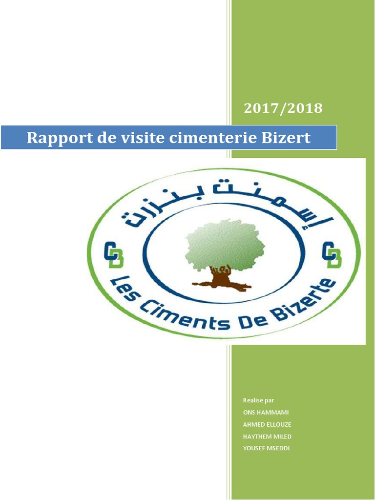 Cimenterie Bizerte PDF | PDF | Ciment | Matériaux