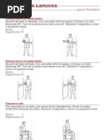 Ejercicios de Codman y Chandler | PDF | Hombro | Enfermedades y trastornos