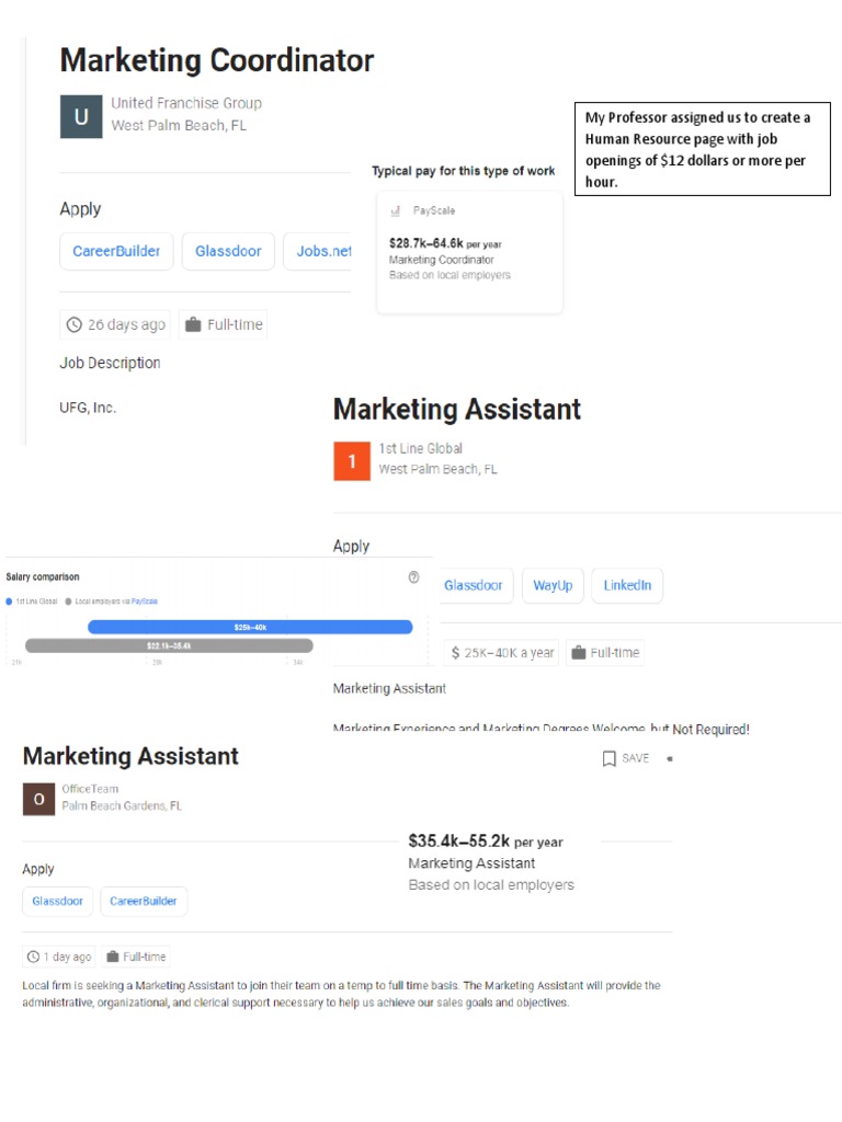 Job Openings $12+/Hour PDF Guide | PDF