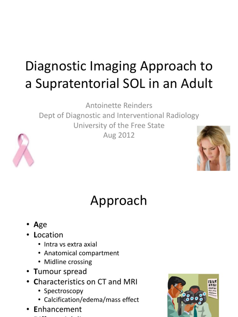 Diagnostic Imaging Approach To A Supratentorial SOL | PDF | Brain Tumor ...