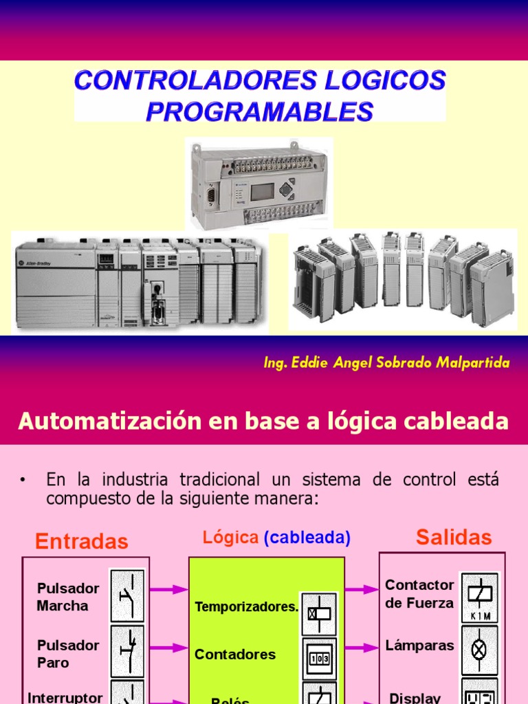 1 Teoria PLC | PDF | Controlador lógico programable | Relé
