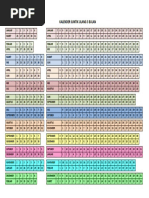 Kalender Suntik KB 3 Bulan | PDF