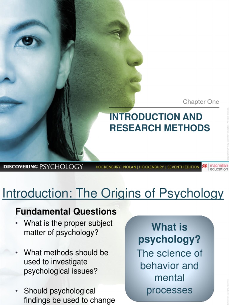 Introduction and Research Methods: Chapter One | PDF | Experiment ...