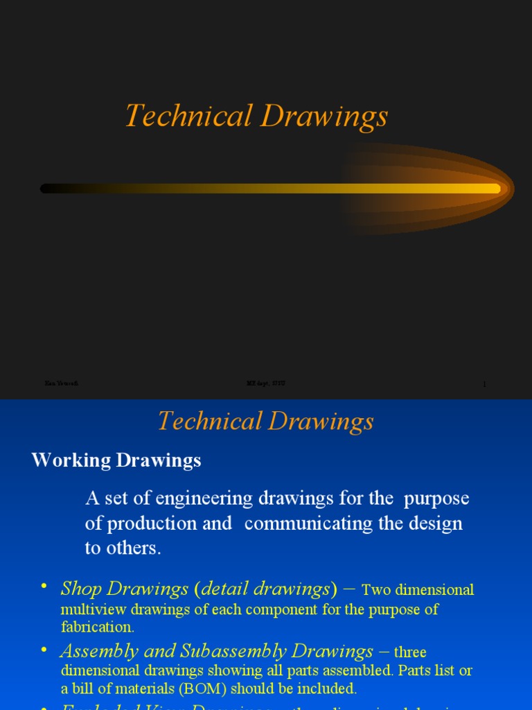 Technical Drawings: Ken Youssefi ME Dept., SJSU | PDF | Technical ...