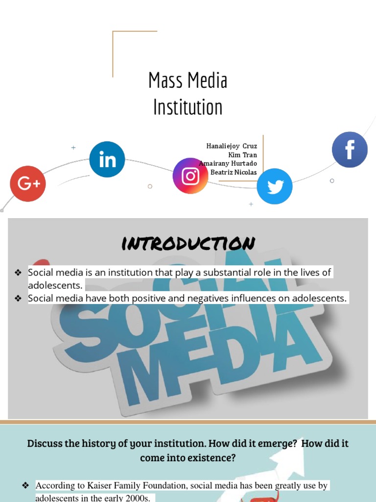 Mass Media Powerpoint | Download Free PDF | Social Media | Popular ...