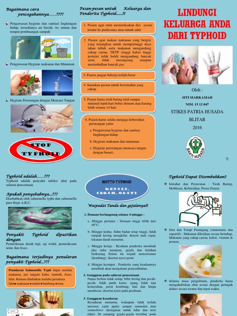 Leaflet Typhoid | PDF