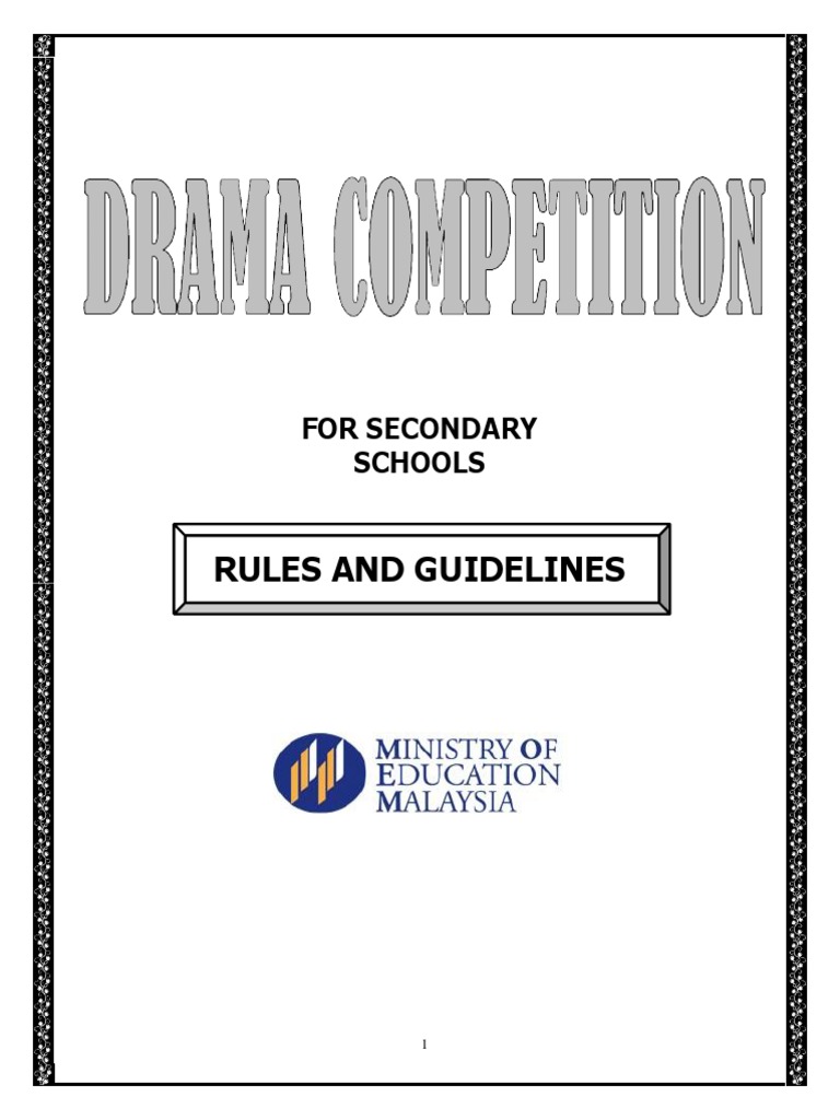 Drama Competition 2016 (Revised) | PDF