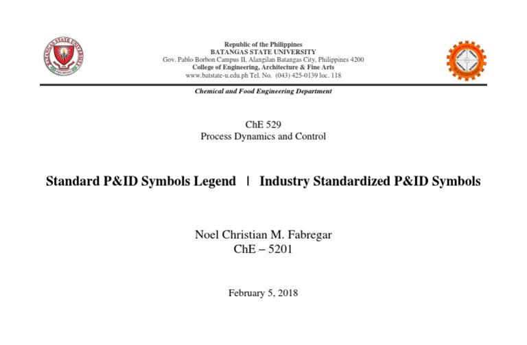 Standard P&ID Symbols Legend - Industry Standardized P&ID Symbols | PDF