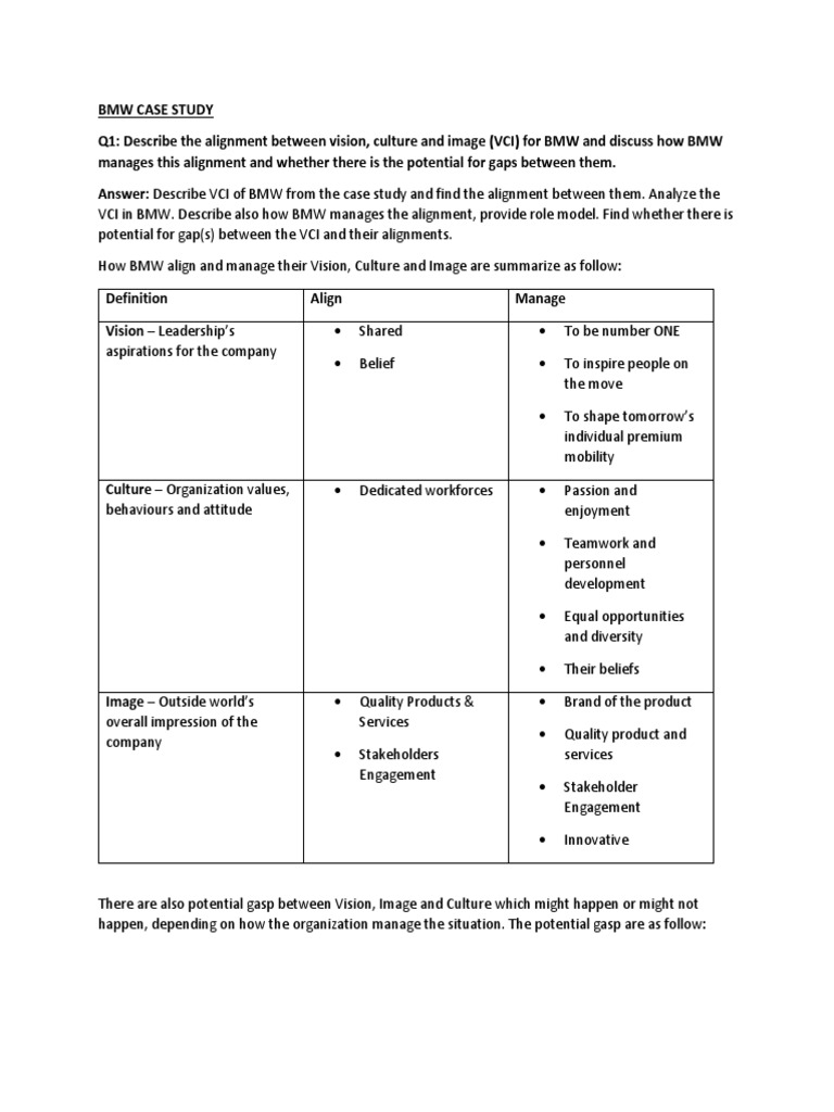 Bmw Case Study Pdf Brand Leadership