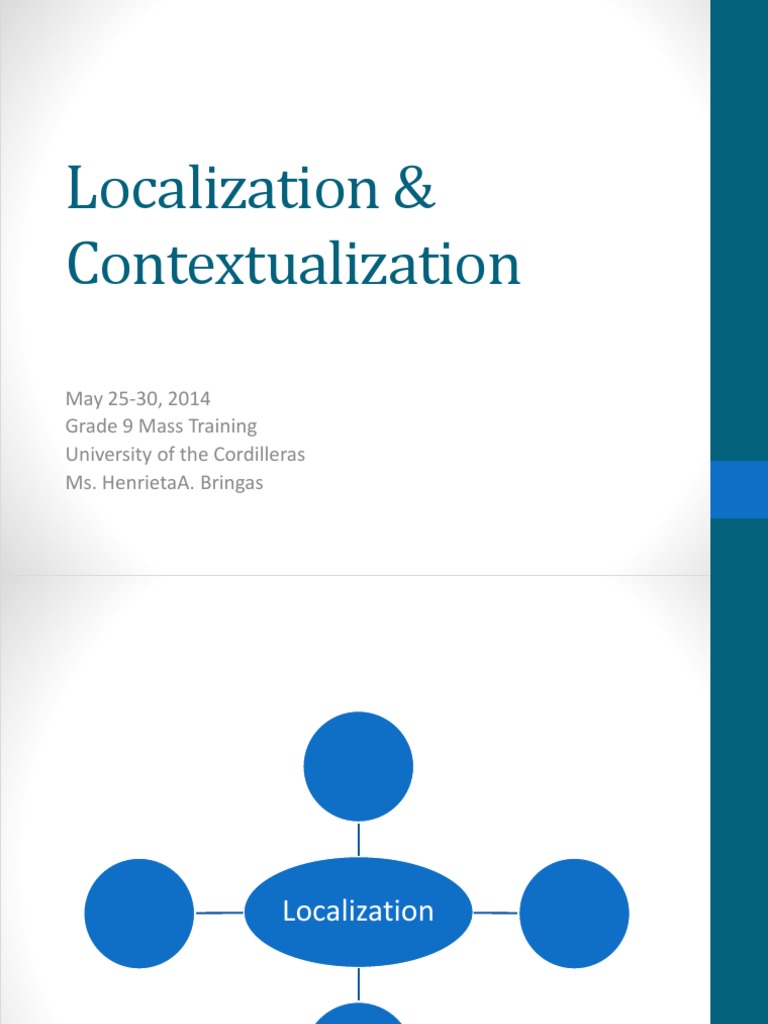Localization And Contextualization Curriculum Applied Psychology Free 30 Day Trial Scribd