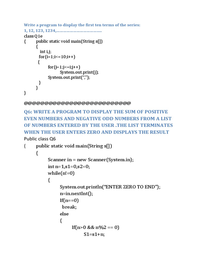 Rani - Loops Book Excercises | PDF