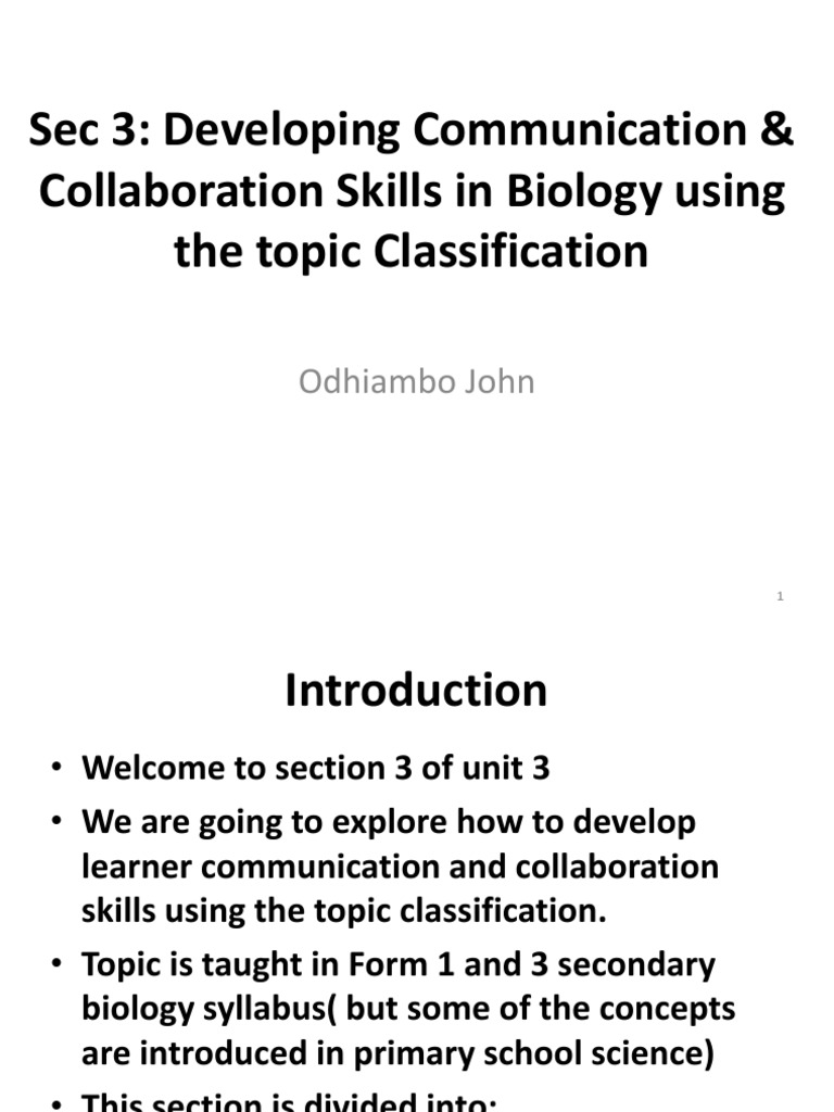 Sec 3 Developing Communication and Collaboration Skills | PDF ...