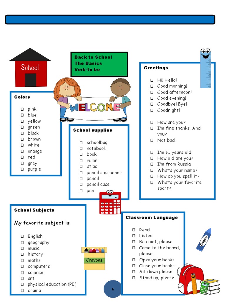 Back to School Basics | PDF | Linguistics | Language Mechanics
