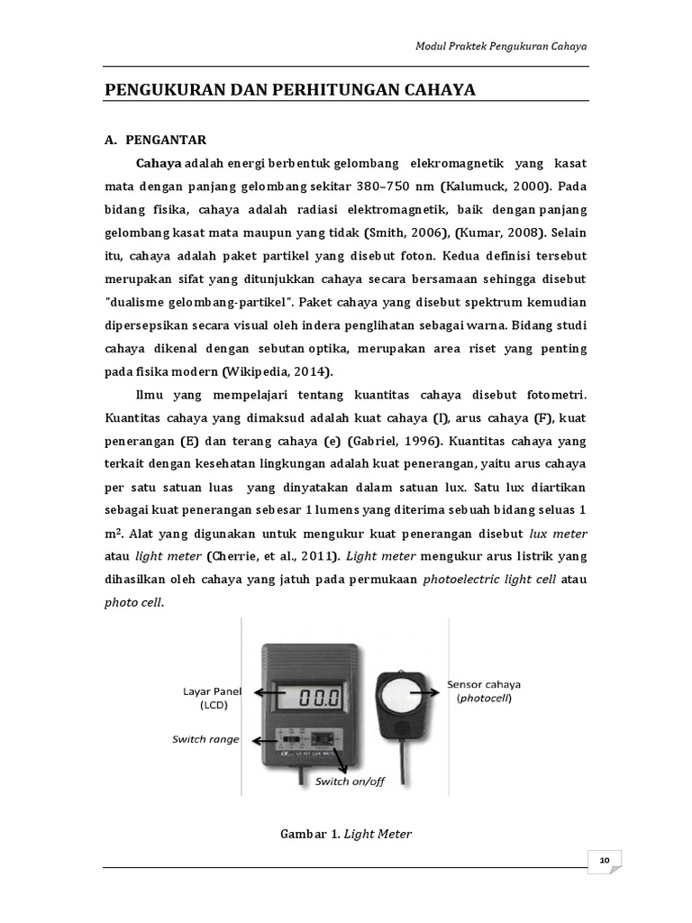 Modul Pengukuran Cahaya | PDF