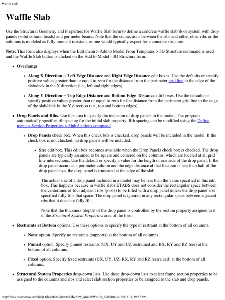 Waffle Slab | PDF | Structural Load | Weight