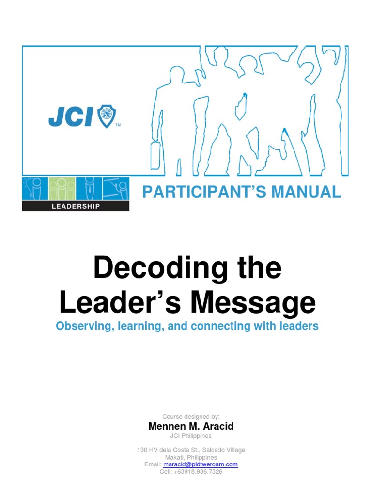 Decoding The Leaders Messages Manual ENG | PDF | Leadership ...