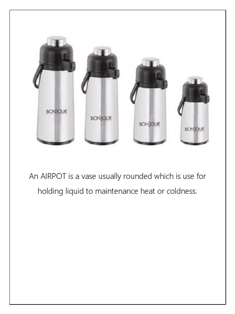 An AIRPOT Is A Vase Usually Rounded Which Is Use For Holding Liquid To ...
