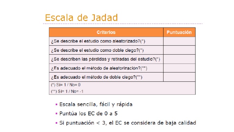 Escala de Jadad | PDF