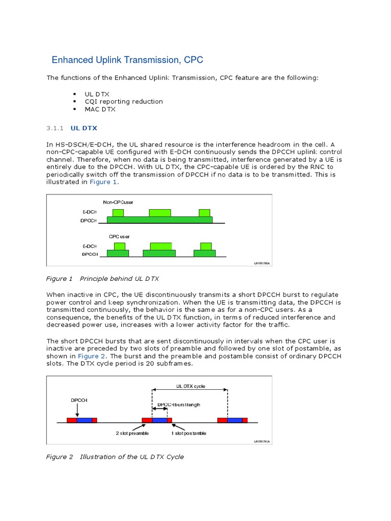 Enhanced Uplink Transmission | PDF | High Speed Packet Access | Physical Layer Protocols