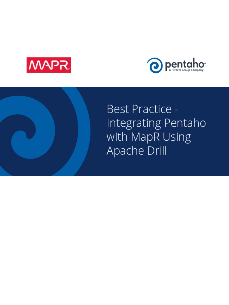 Integrate Pentaho With MapR Using Apache Drill | PDF | Databases | Information Technology