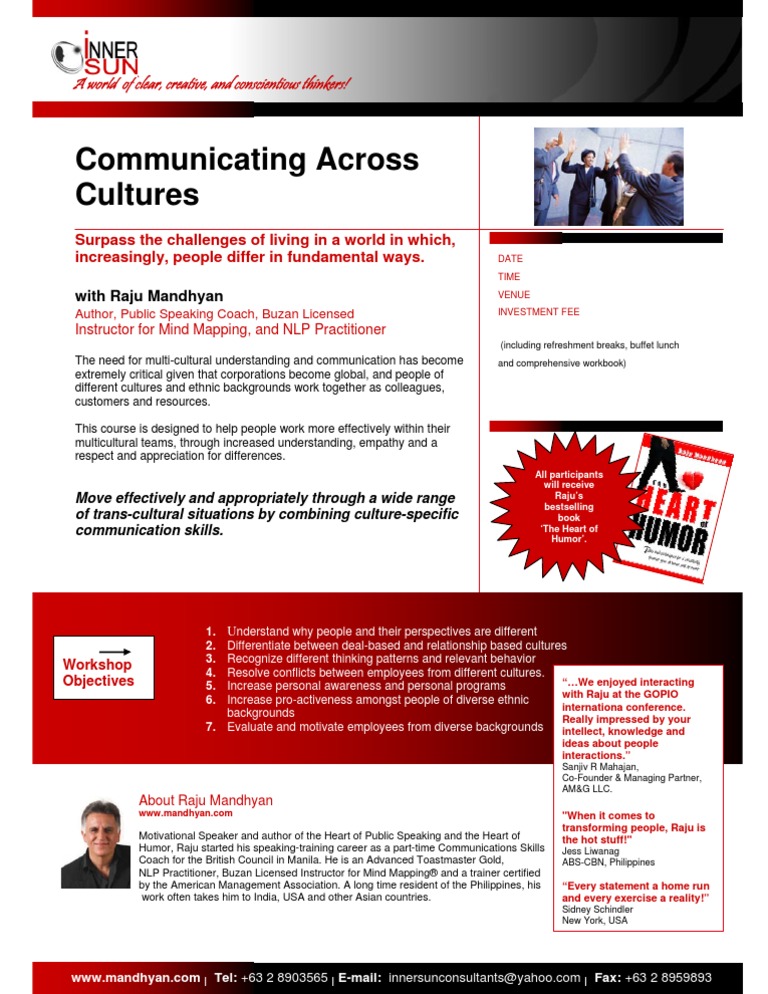 Communicating Across Cultures | PDF | Multiculturalism | Communication