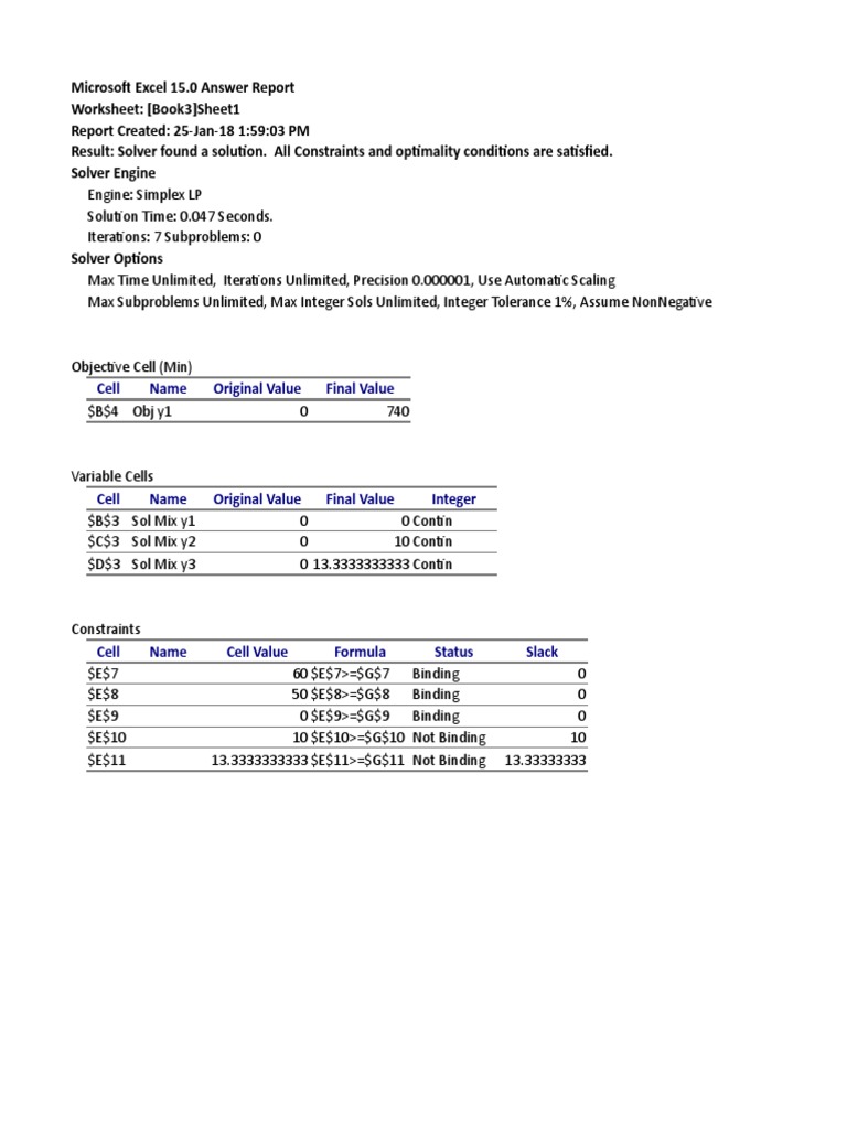 Cell Name Original Value Final Value | PDF | Systems Analysis ...