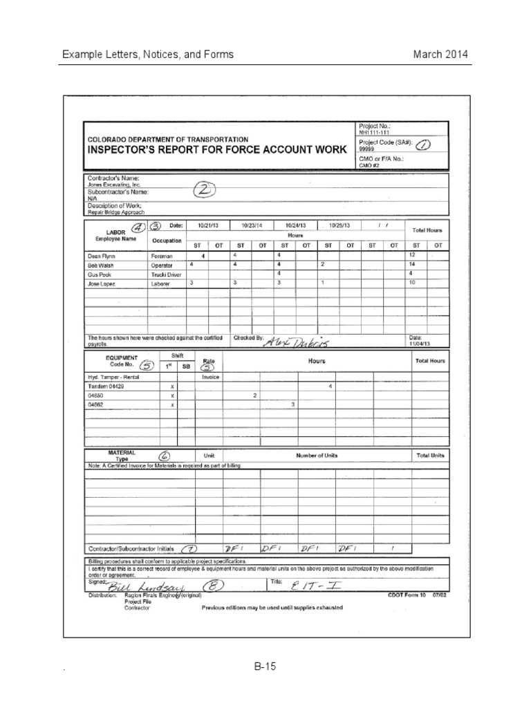 Example Letters, Notices, and Forms March 2014 | PDF