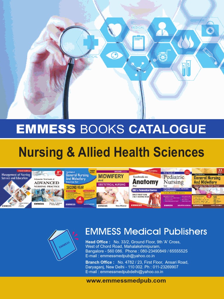 Emmess Books Catalogue: Nursing & Allied Health Sciences | PDF | Mental ...