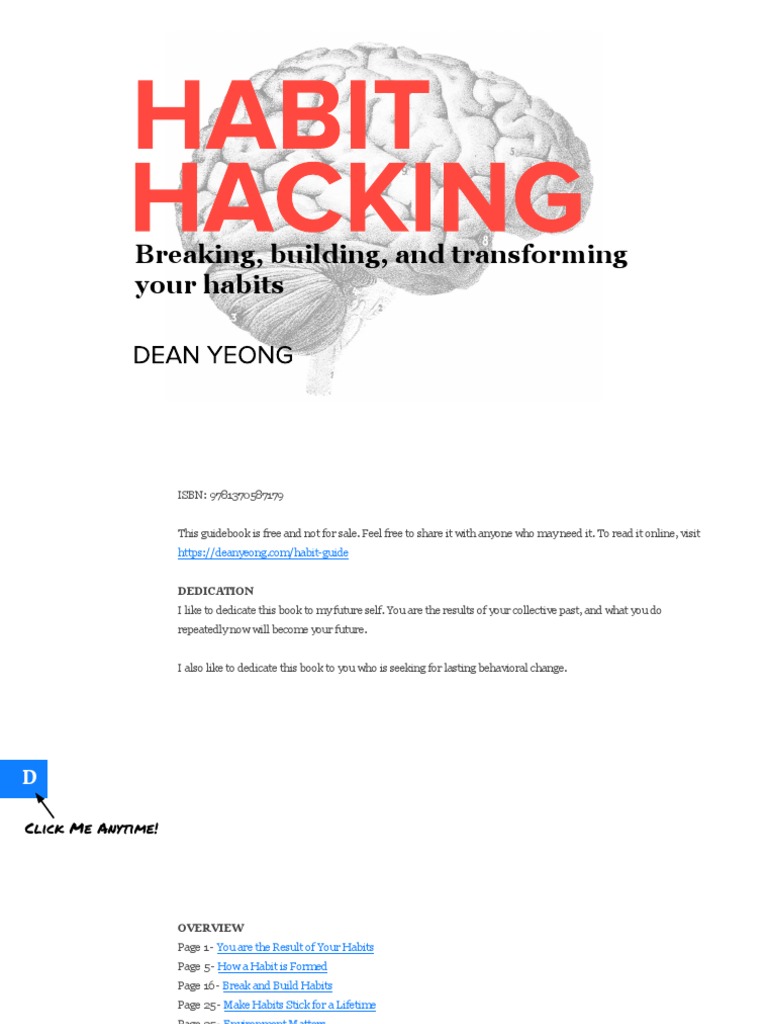Habit Hacking | PDF | Habits | Behavioural Sciences