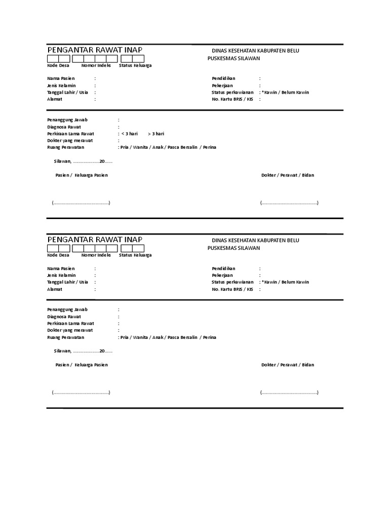 Pengantar Rawat Inap, Resume Medis, Dan Rekam Medis Ugd | PDF