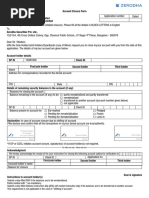 Demat Account Closure Form | PDF | Financial Services | Service Industries