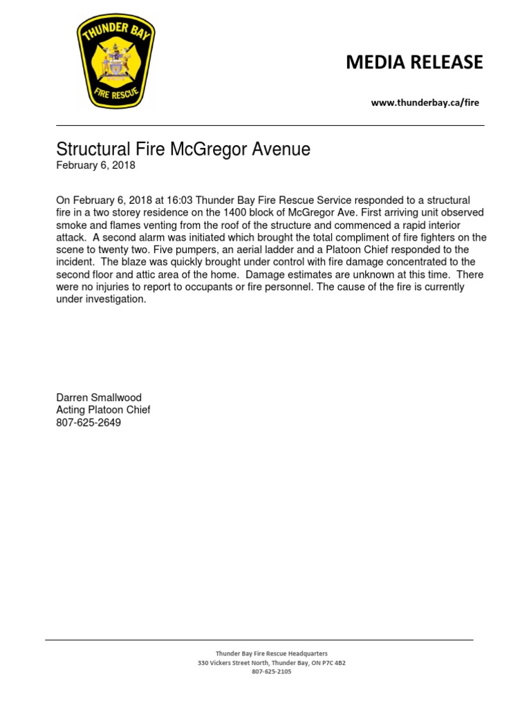 Media Release Template | PDF