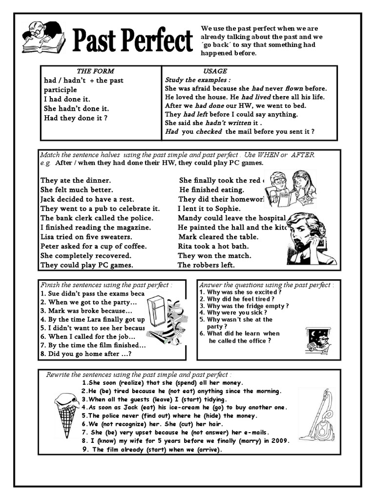 Past Perfect Practice | PDF