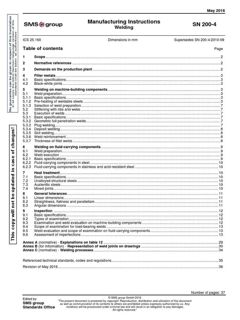 SN200-4 2016-05 e | PDF | Welding | Construction