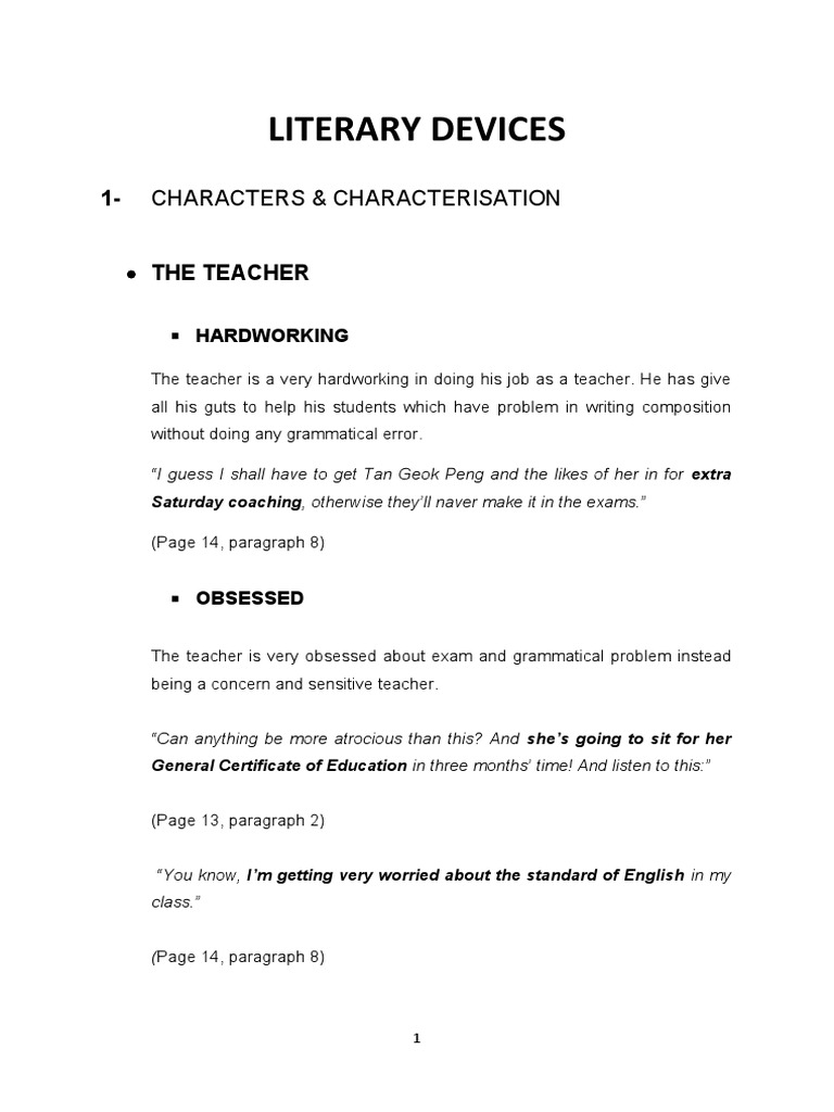 SHORT STORY - THE TEACHER