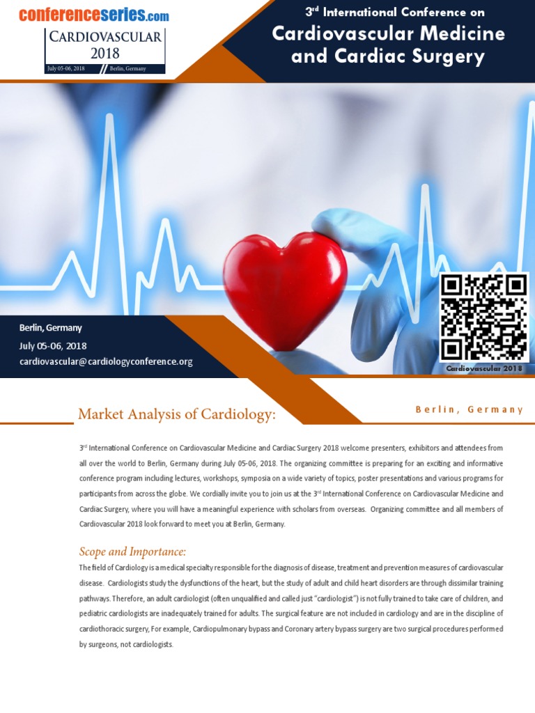 Cardiovascular 2018 Brochure | PDF | Cardiology | Cardiovascular Diseases