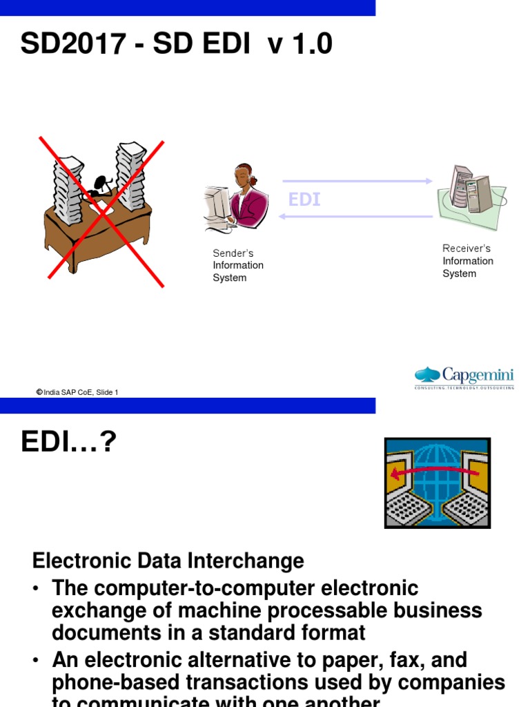 SD Edi | PDF | Electronic Data Interchange | Computer Data