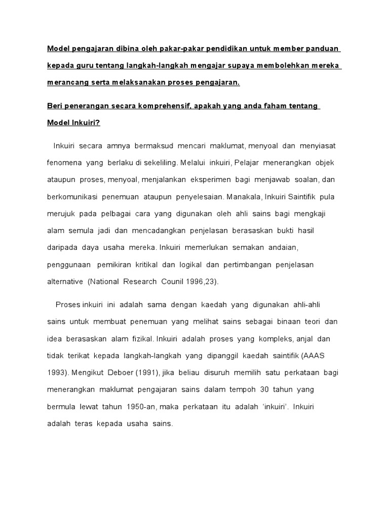 Modul Inkuiri - Doc2 | PDF