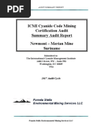The International Cyanide Management Code | PDF | Mining
