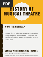 History of Musical Theatre | PDF | Musical Theatre | Operetta