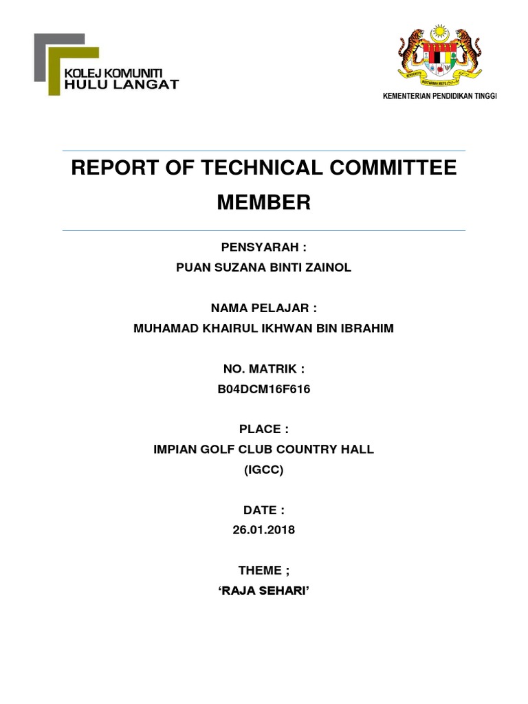 Laporan Ajk Teknikal Ikhwan | Download Free PDF | Computing And Information Technology | Science