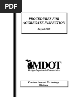 MDOT Procedures For Aggregate Inspection 658850 7 | PDF | Construction ...